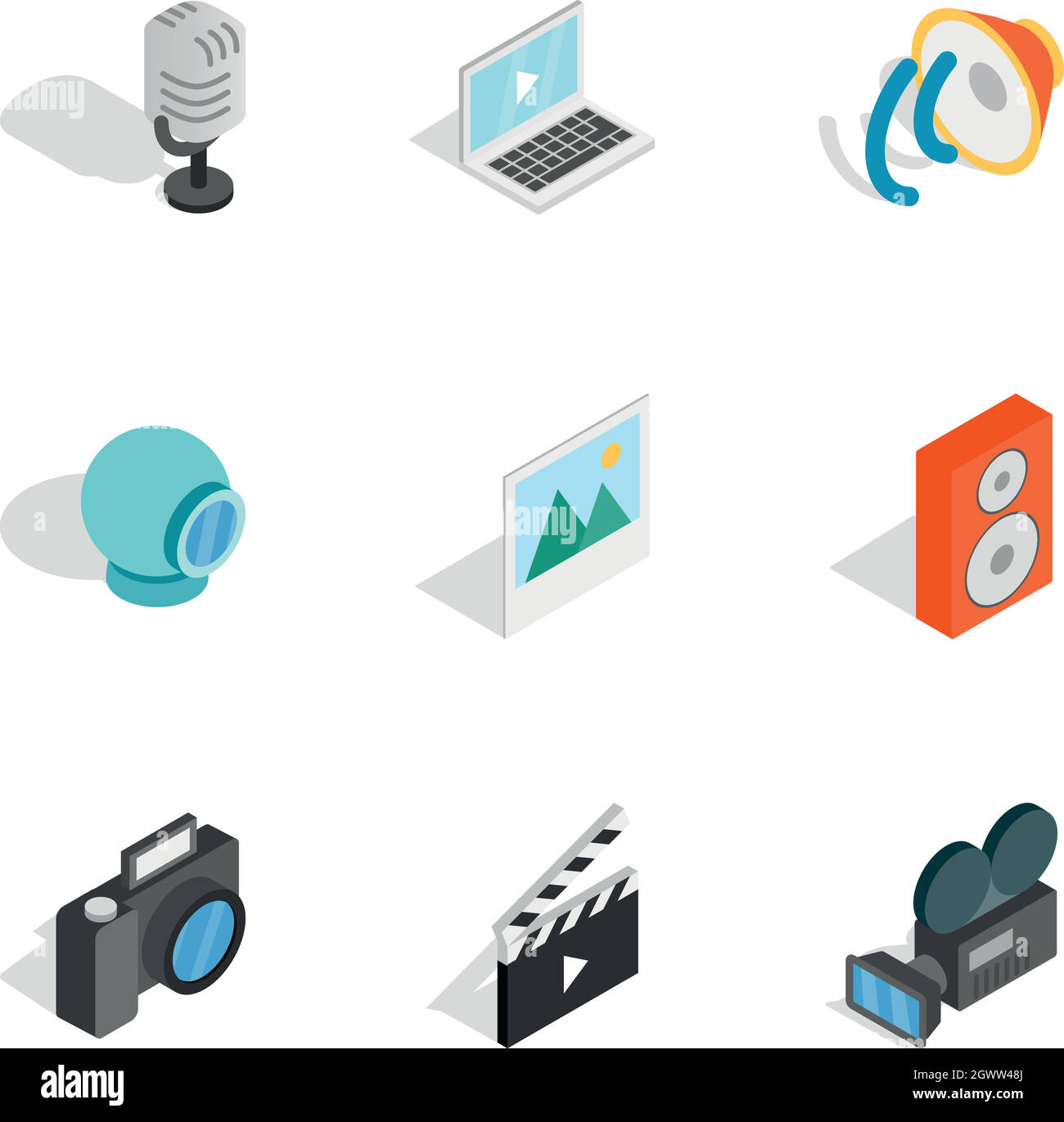 3d video Stock Vector Images - Alamy