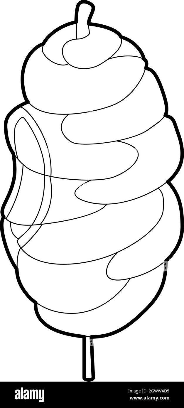 Shawarma icon, outline style Stock Vector Image & Art - Alamy