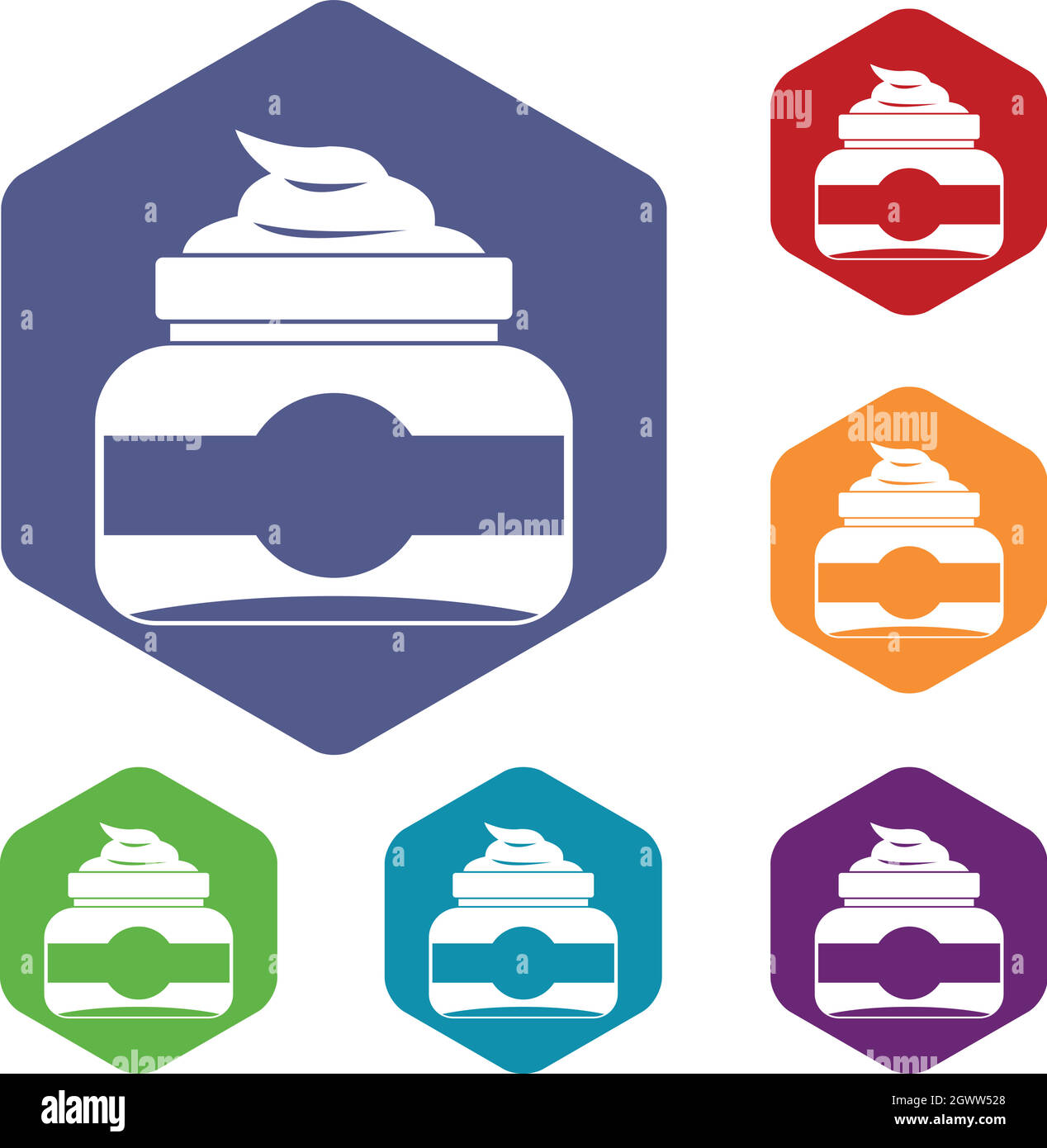 Face cream jar skincare Stock Vector Images - Alamy