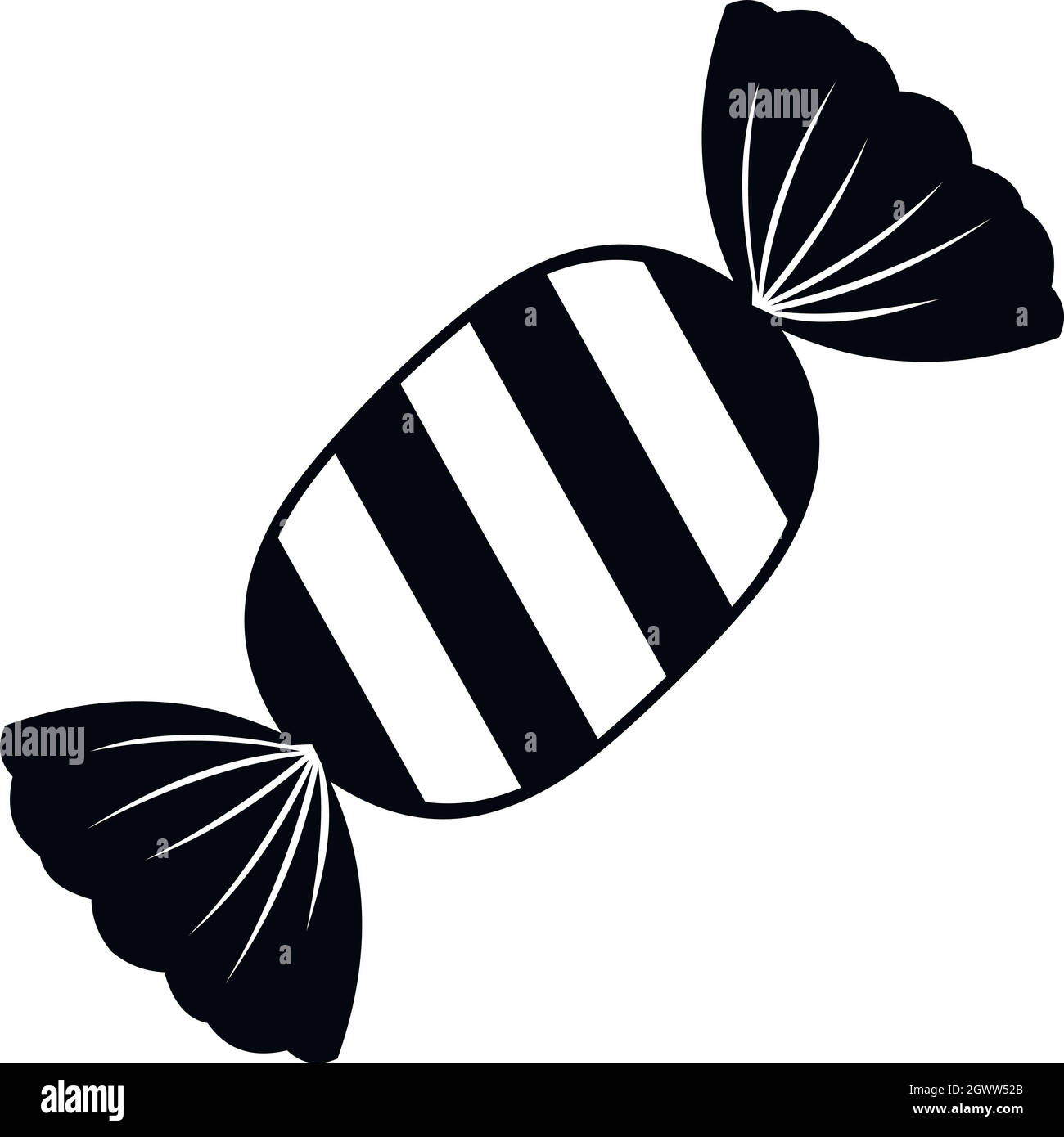 Candy stick icon simple Cut Out Stock Images & Pictures - Alamy