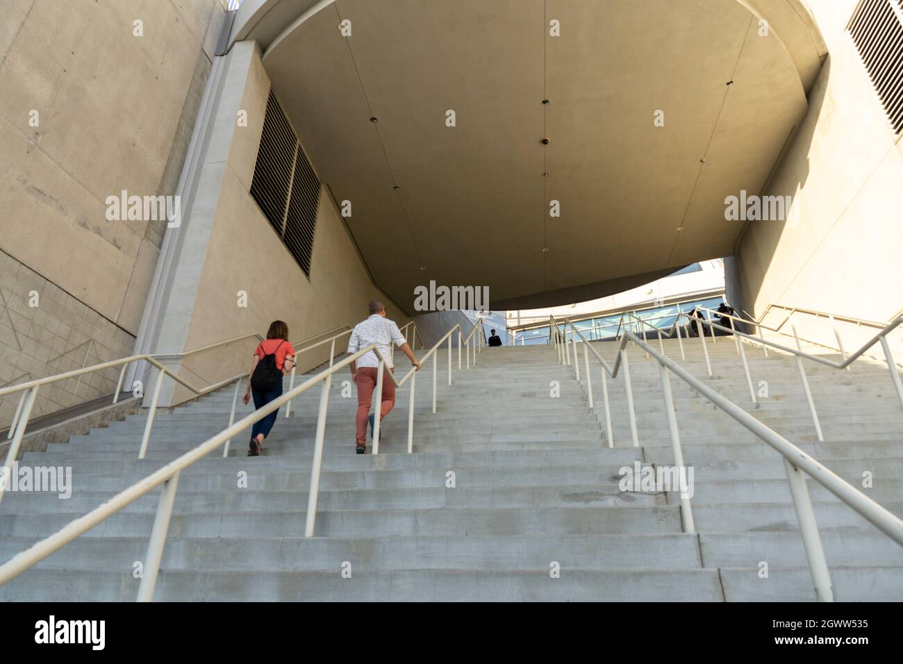 Walking upstairs hi-res stock photography and images - Alamy