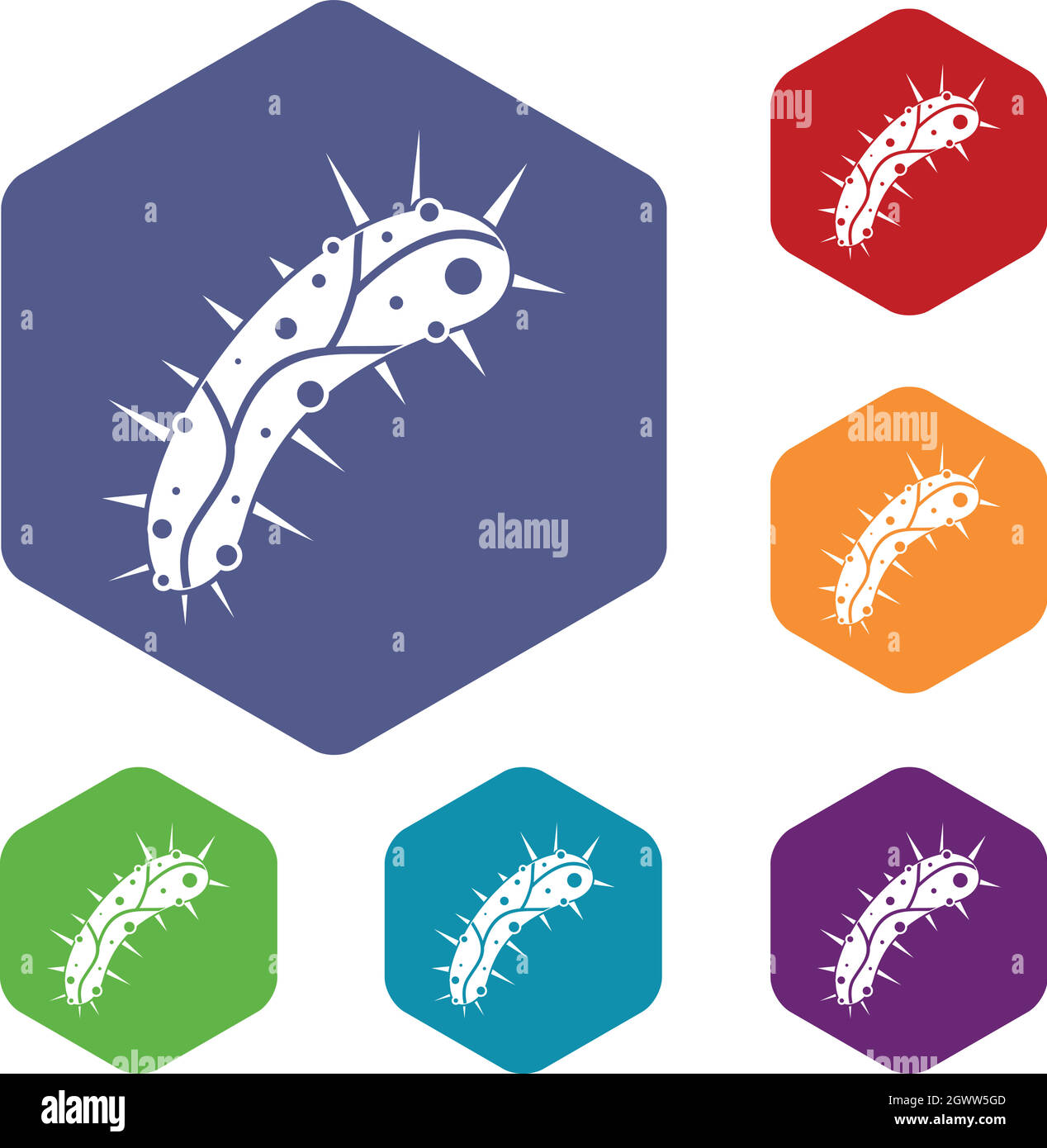 Virus icons set Stock Vector Image & Art - Alamy