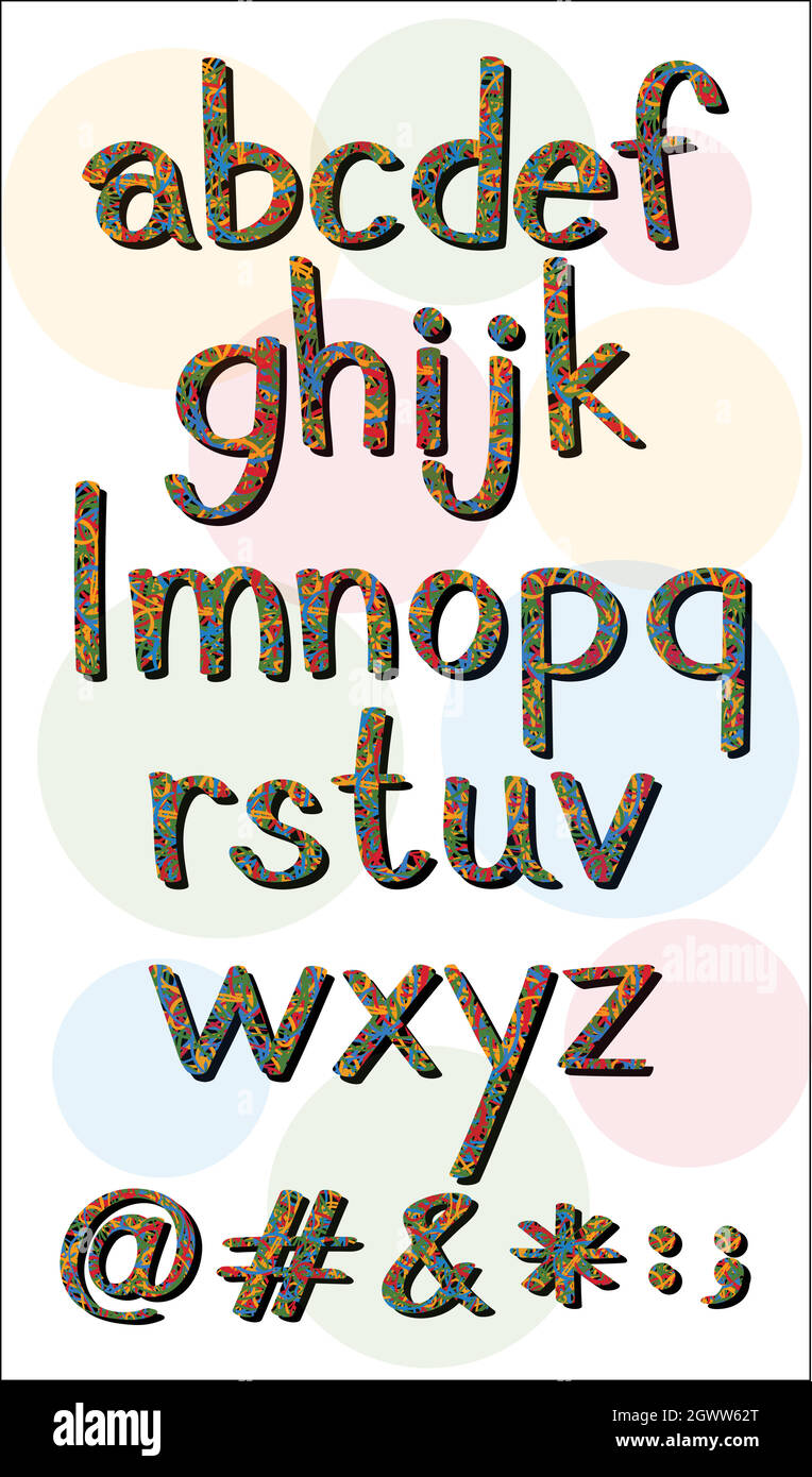 Stylish alphabets hi-res stock photography and images - Alamy