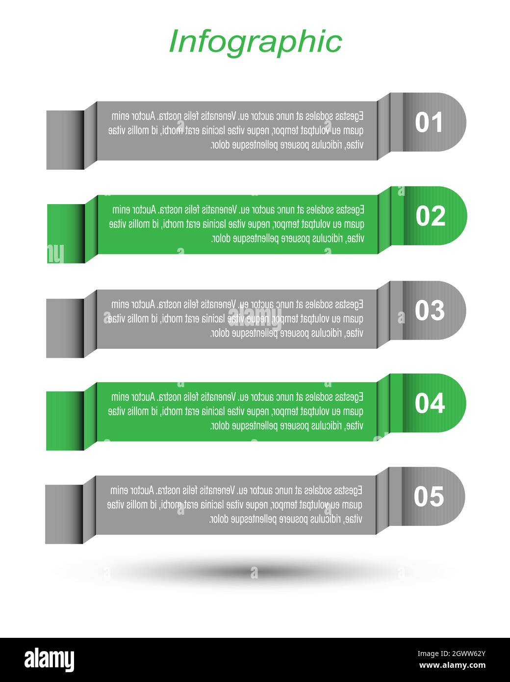 Infographic design template with paper tags Stock Vector Image & Art ...