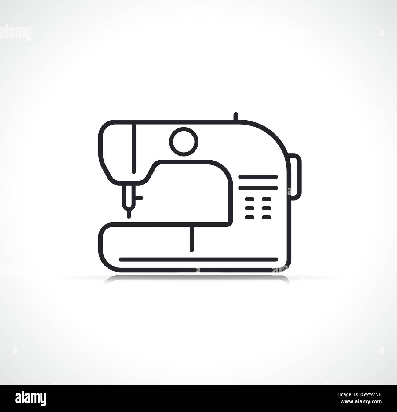 sewing machine thin line icon Stock Vector Image & Art - Alamy