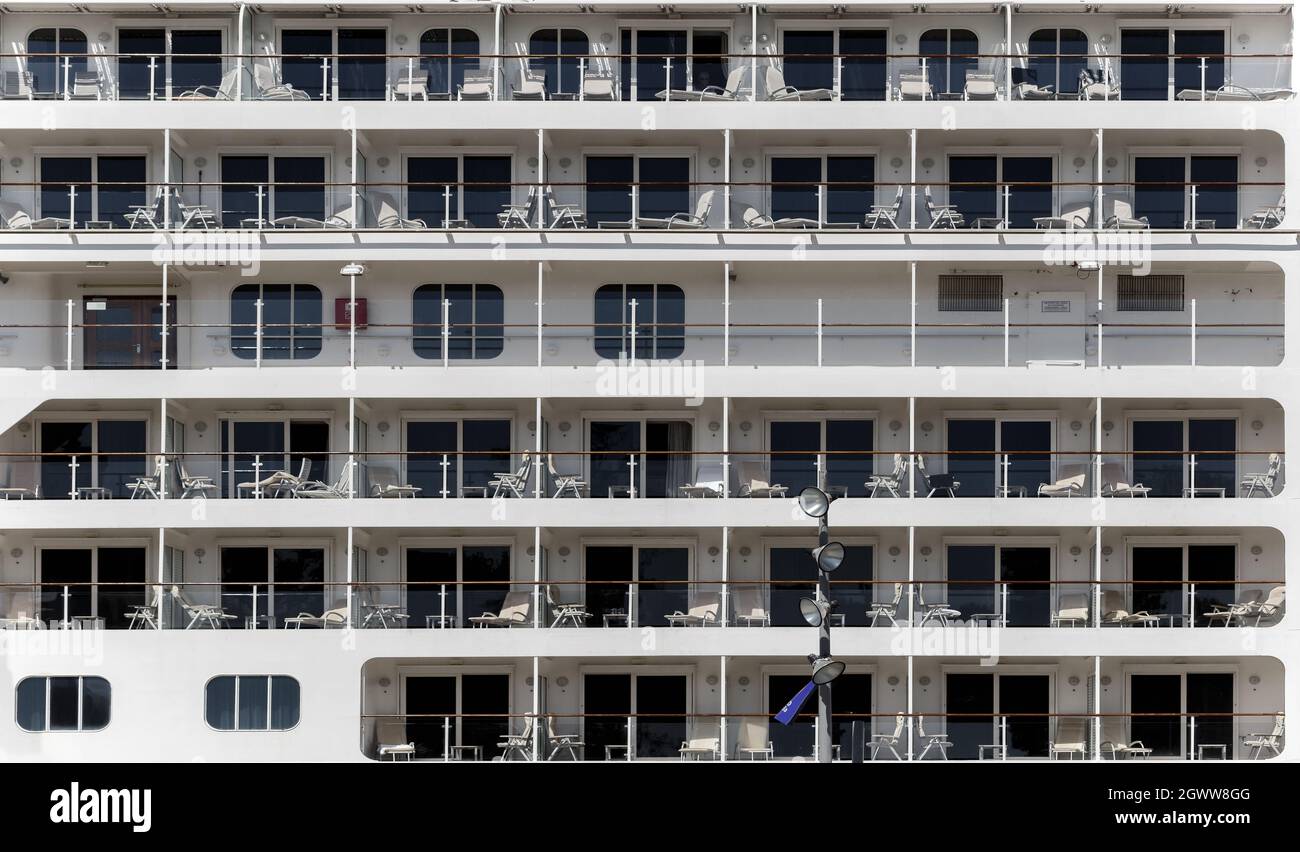 Maritime Action Warship. Naval Artillery Mounted On The Deck. View From ...