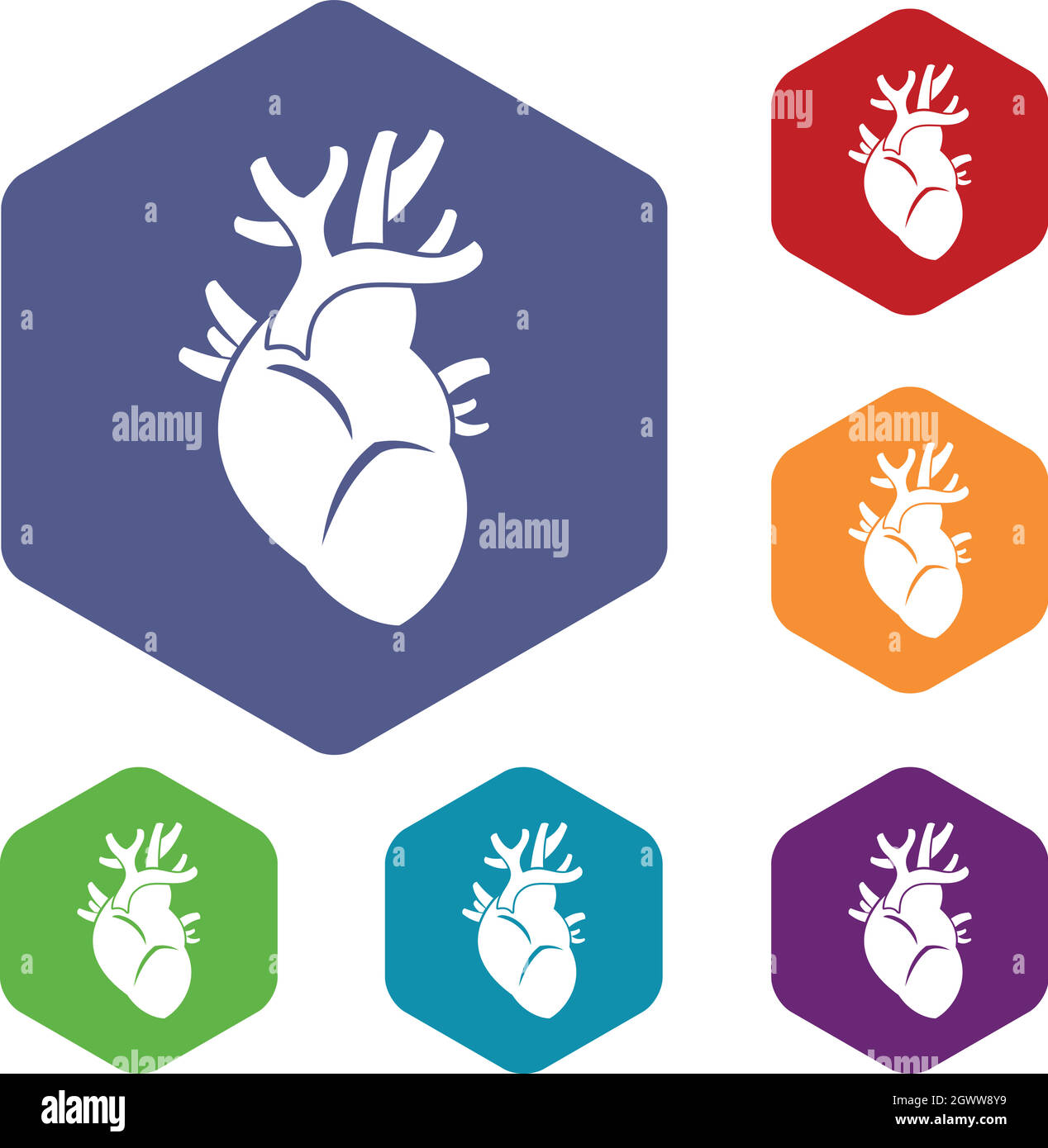 Heartbeat set Stock Vector Images - Alamy