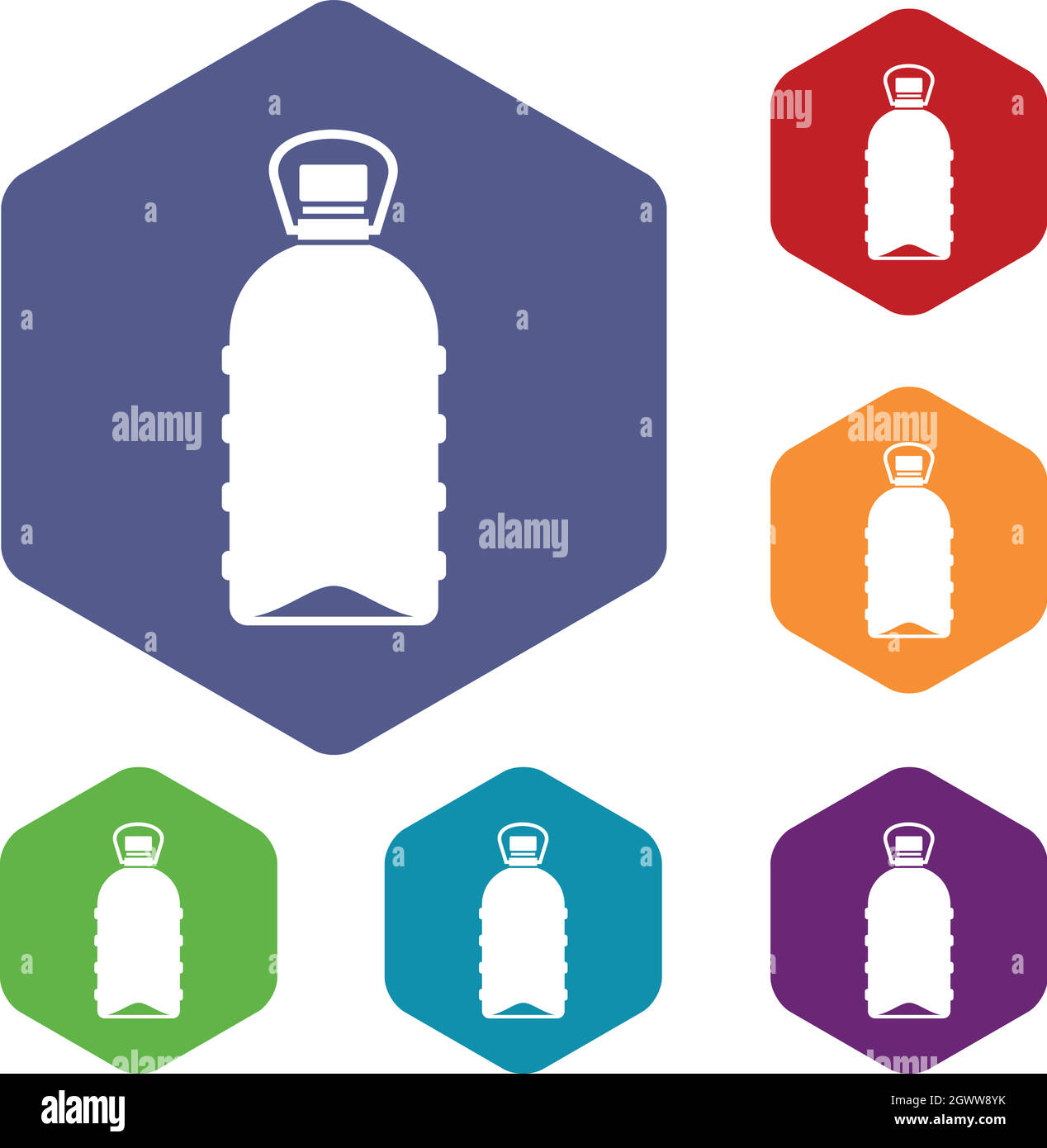 Big bottle icons set Stock Vector Image & Art - Alamy