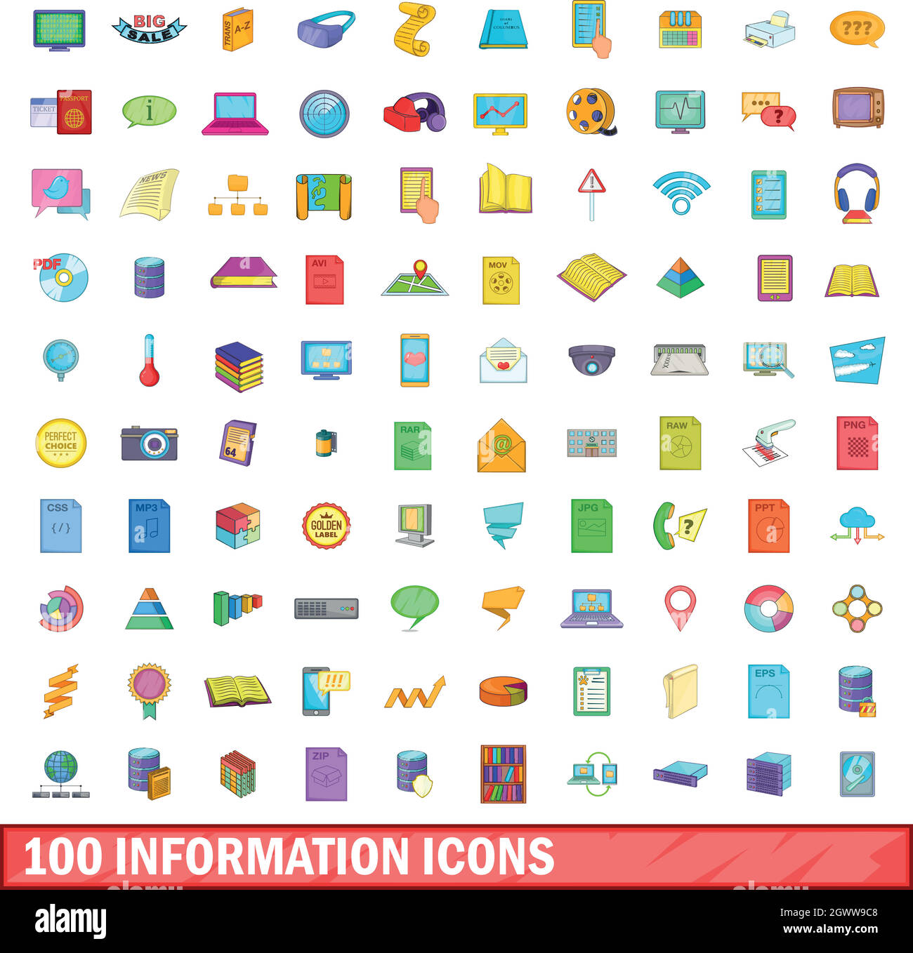 Icon spread information Stock Vector Images - Alamy