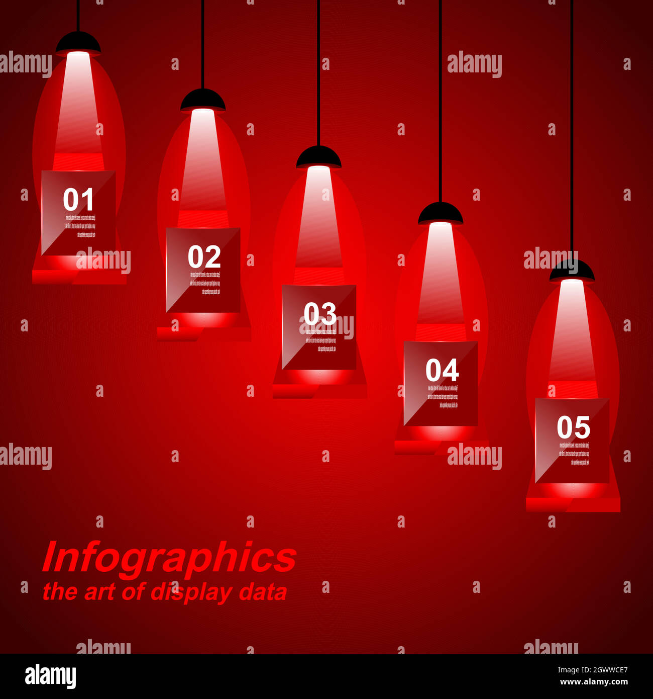 Infographic display template. Idea to display information, ranked and ...