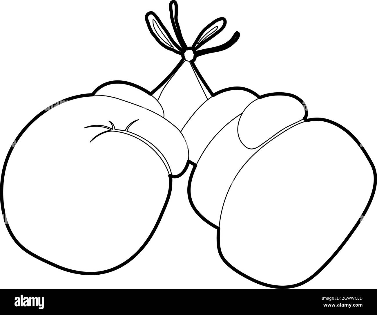 Boxing gloves icon, outline style Stock Vector Image & Art - Alamy