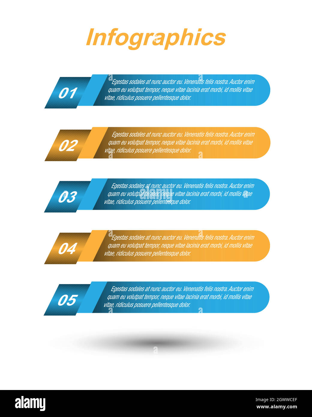 Infographic design template with paper tags Stock Vector Image & Art ...