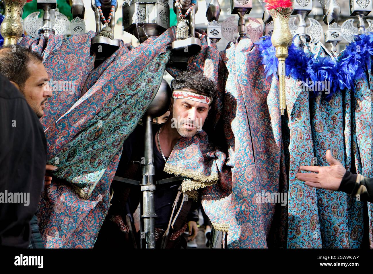 London, UK. Hundreds of participants take part in an Arbaeen procession ...
