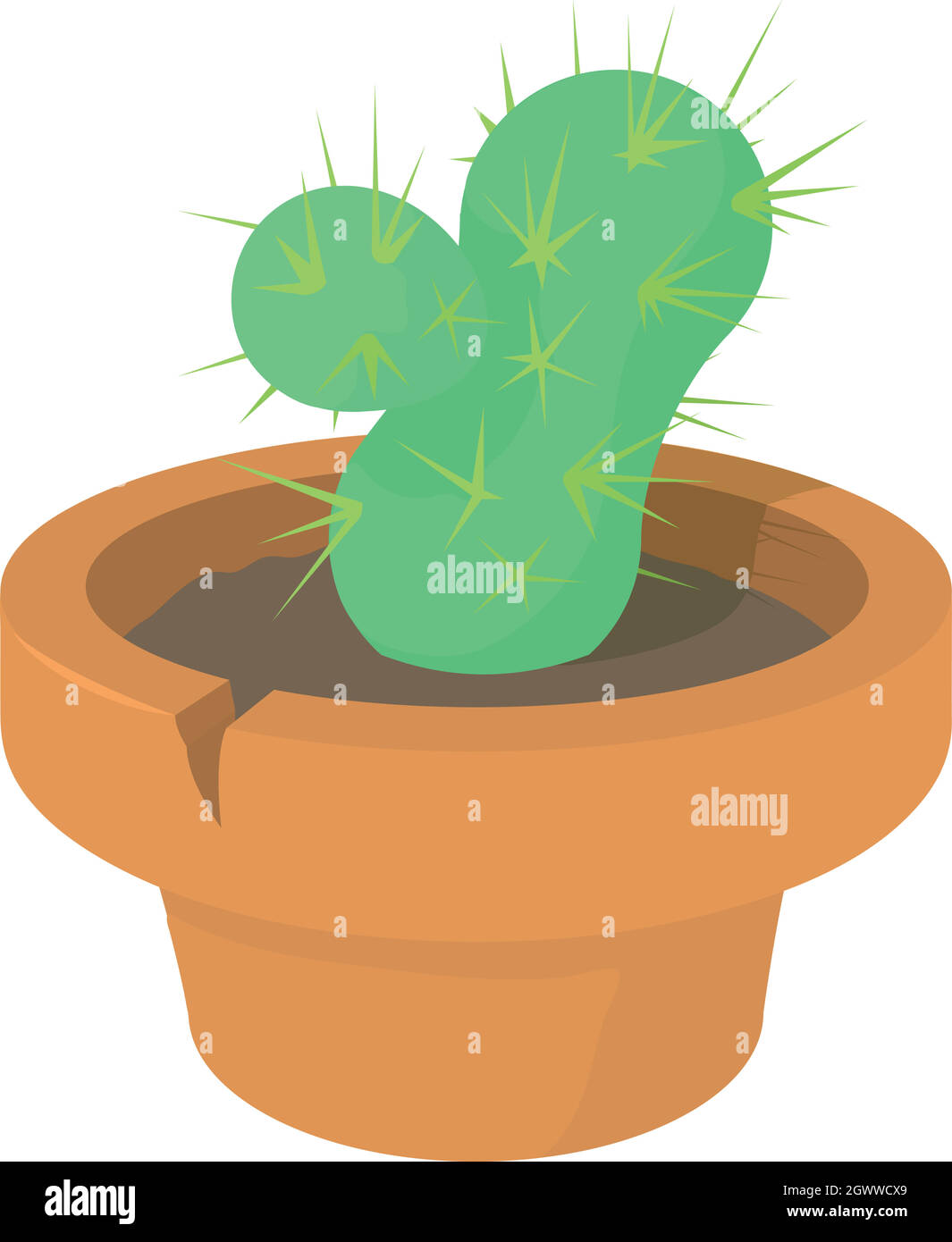 Cactus icon, cartoon style Stock Vector Image & Art - Alamy