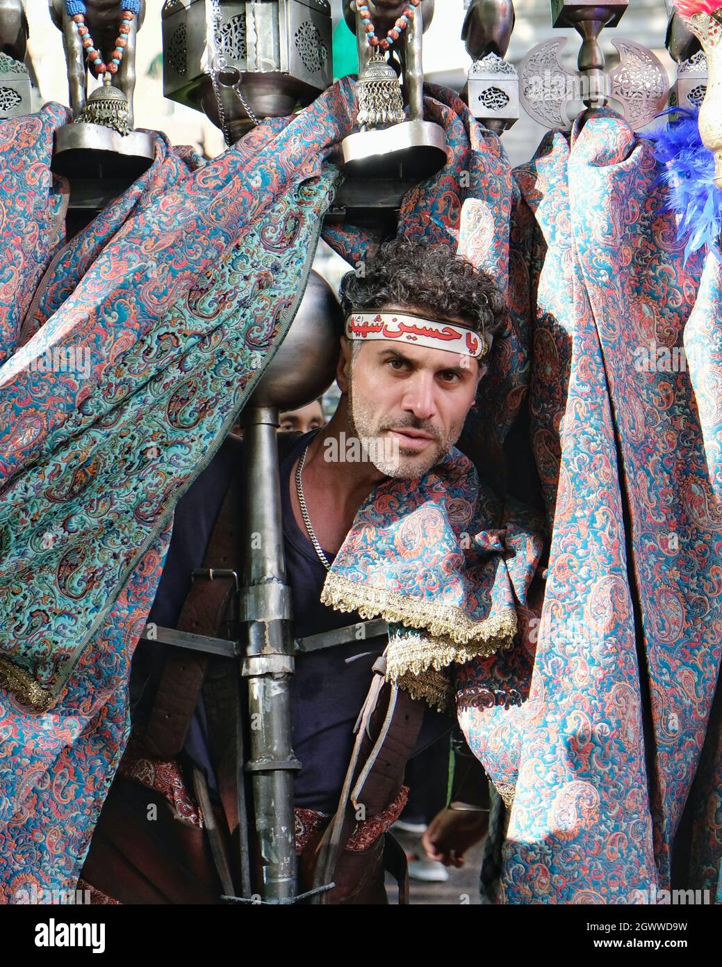 London, UK. Hundreds of participants take part in an Arbaeen procession ...