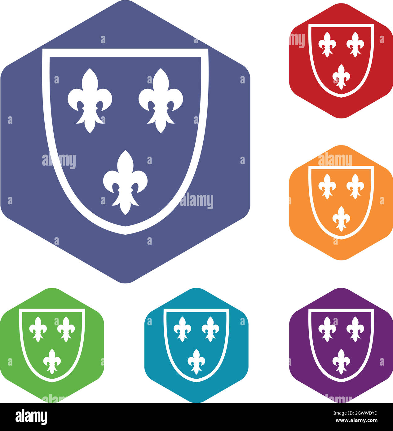 Crest icons set Stock Vector Image & Art - Alamy