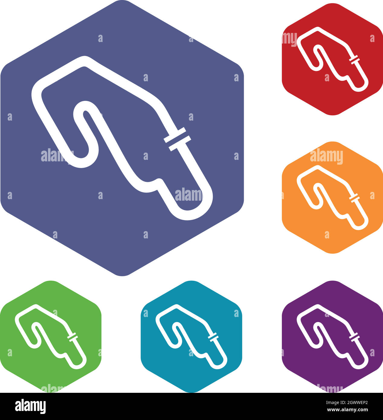 Race circuit icons set Stock Vector Image & Art - Alamy