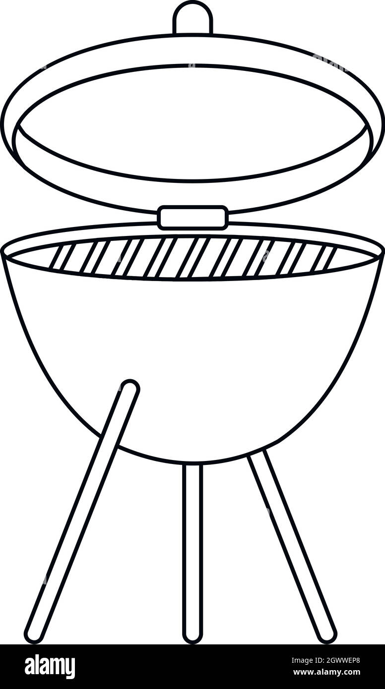 Barbecue icon , outline style Stock Vector Image & Art - Alamy