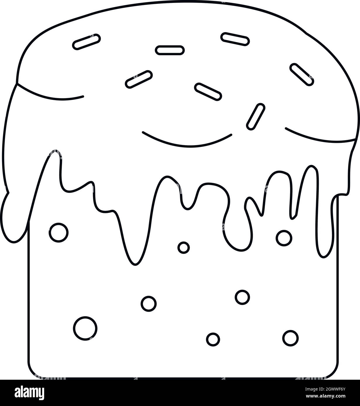 Traditional cupcake easter cake Stock Vector Images - Alamy