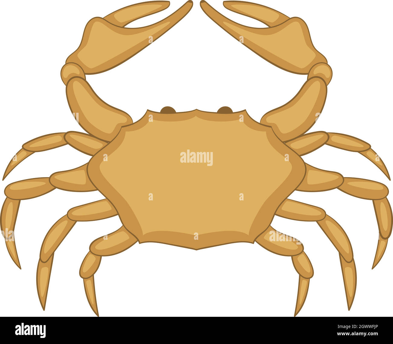 Cartoon crab icon hi-res stock photography and images - Alamy