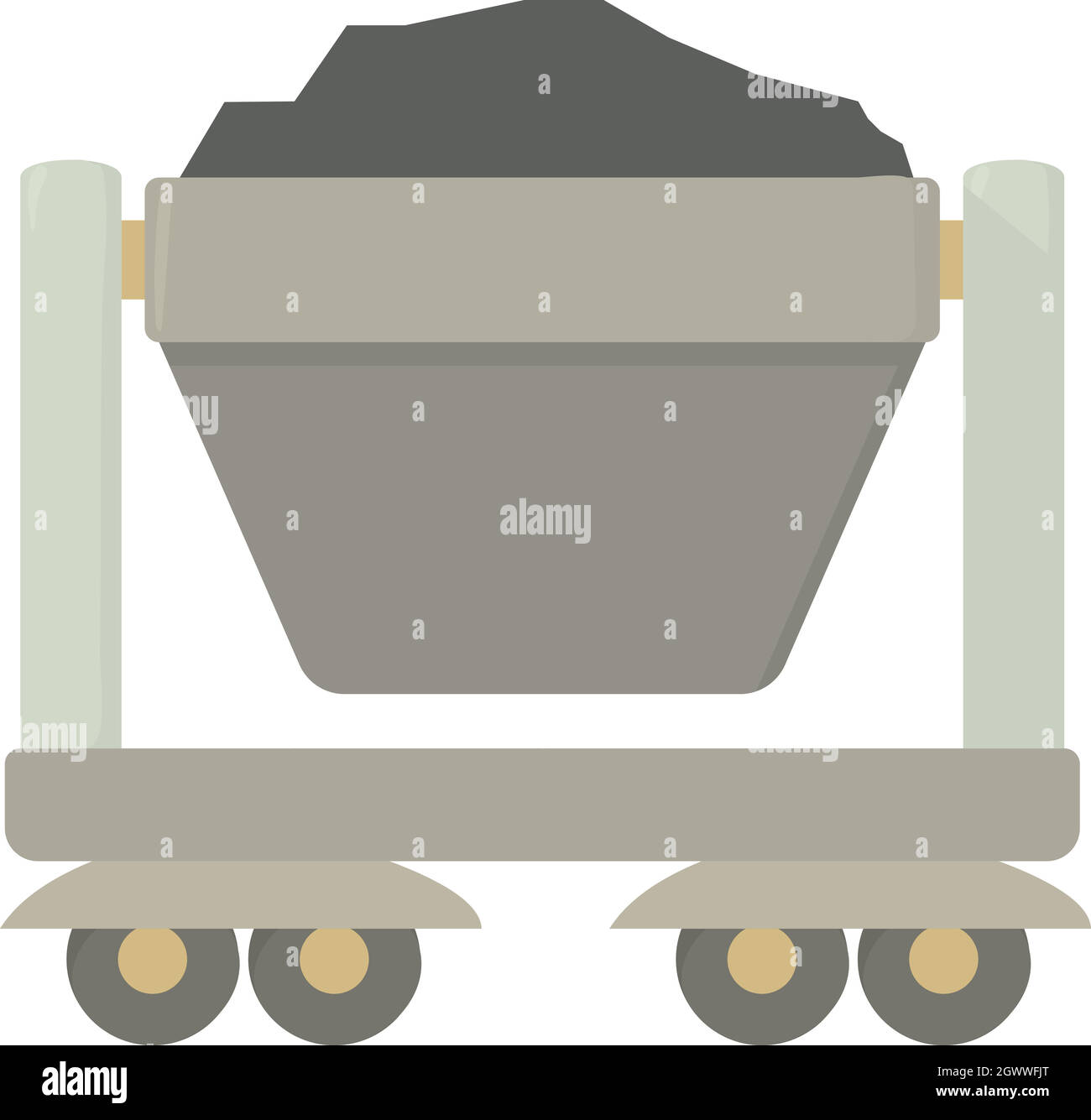 Mine cart icon, cartoon style Stock Vector Image & Art - Alamy