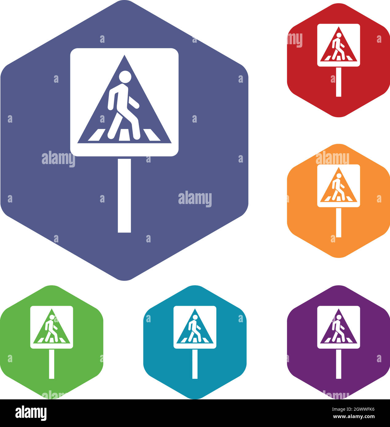 Pedestrian walking Stock Vector Images - Alamy