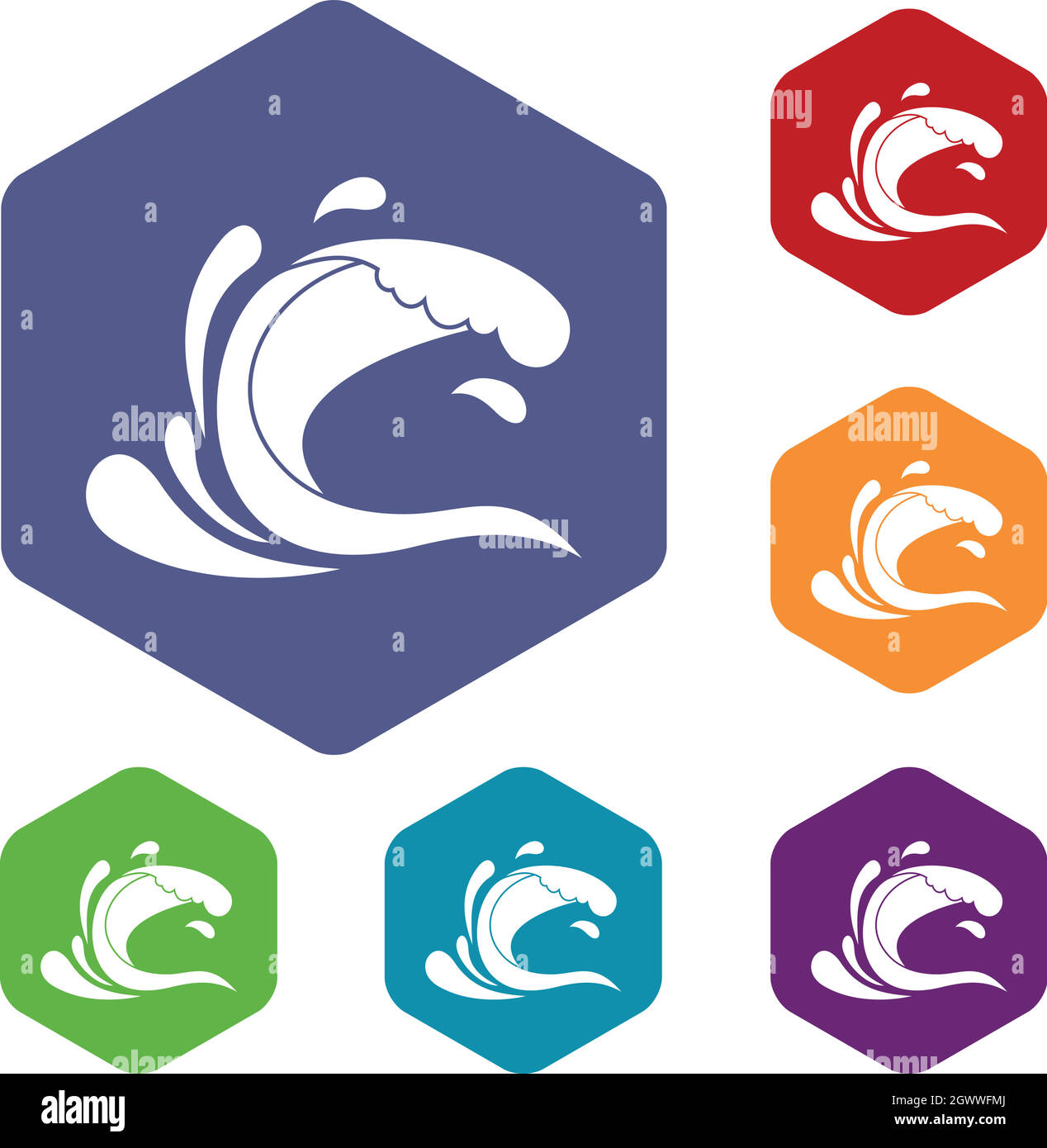 Surf splash Stock Vector Images - Alamy