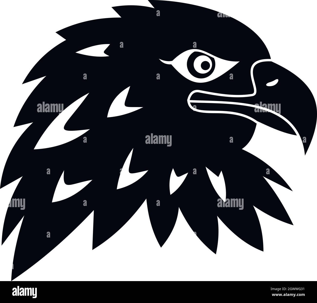 Simple eagle logo hi-res stock photography and images - Alamy
