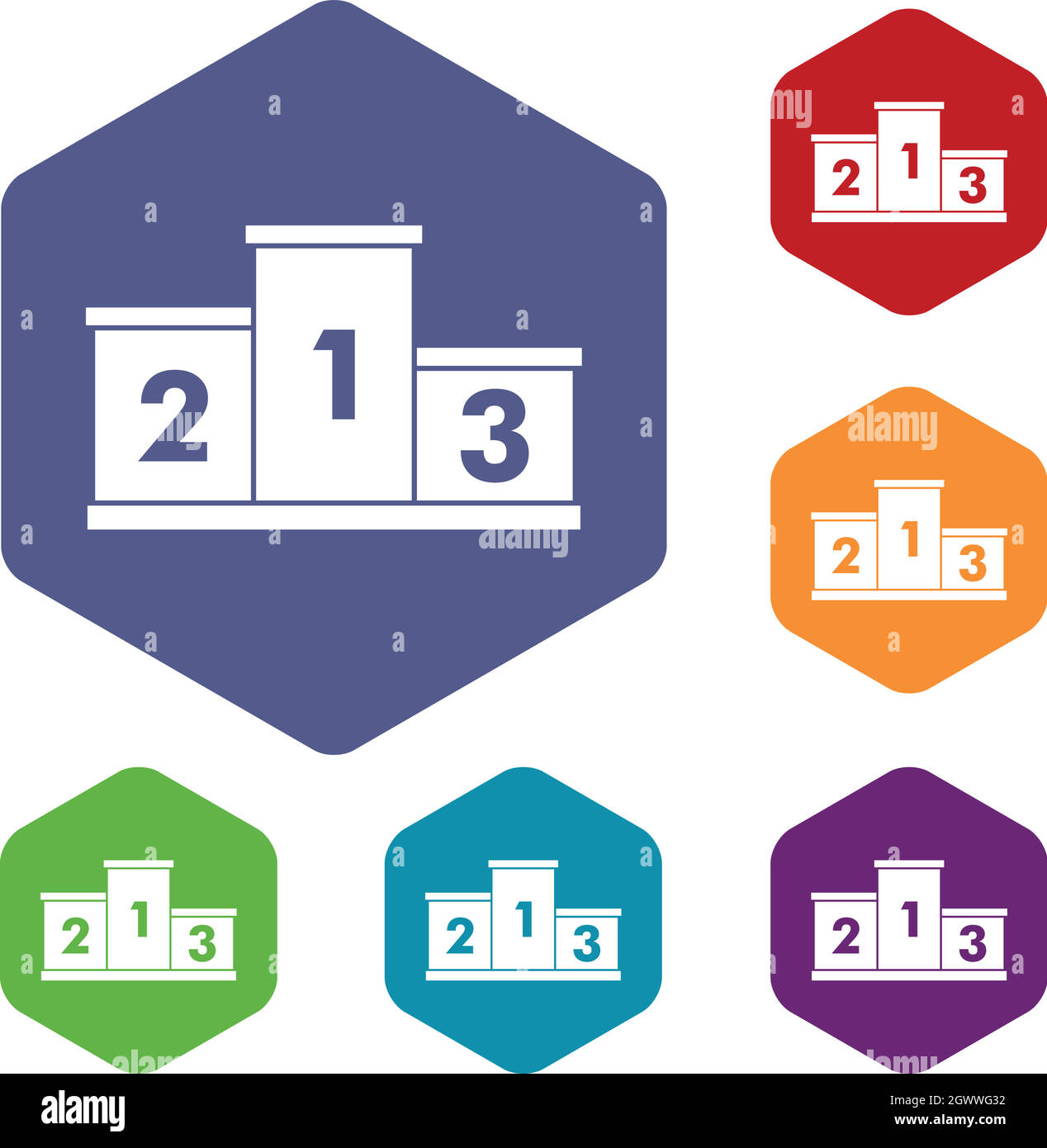 Set of podium hi-res stock photography and images - Alamy