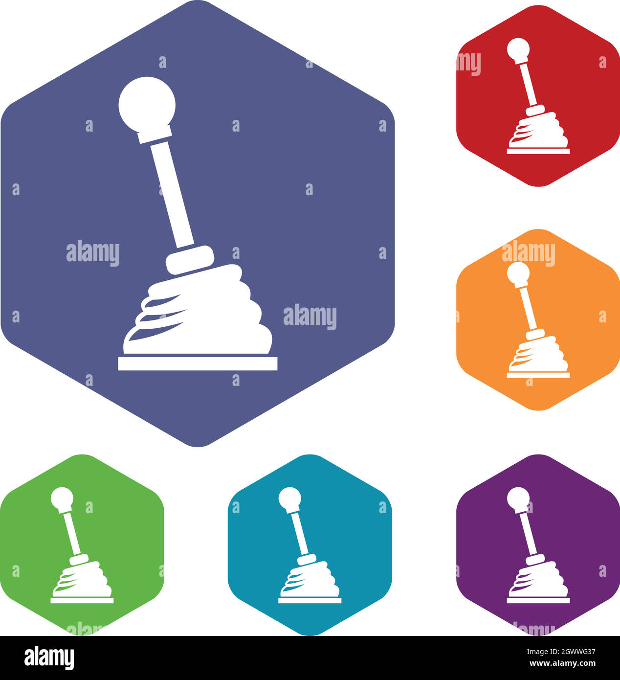 Gear shift knob Stock Vector Images - Alamy