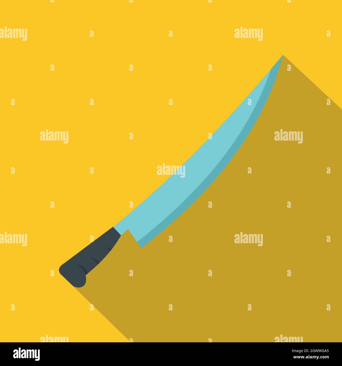 Long sharp knife Stock Vector Images - Alamy