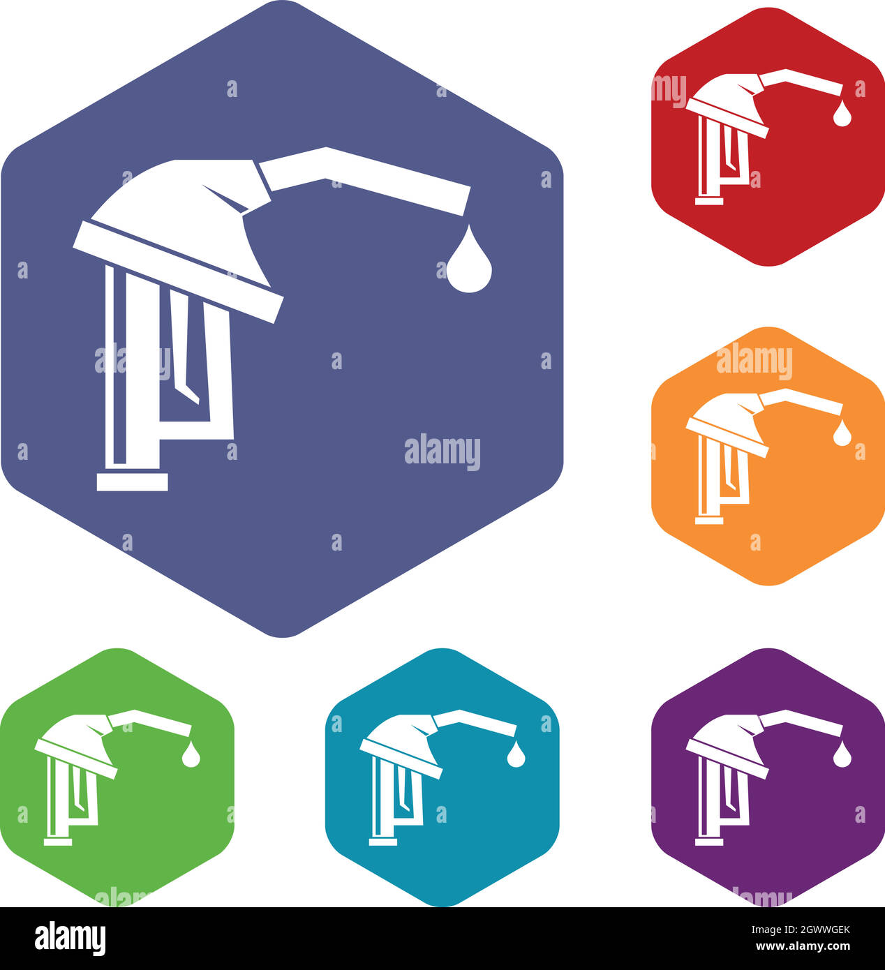 Industrial pump icons set Stock Vector Images - Alamy