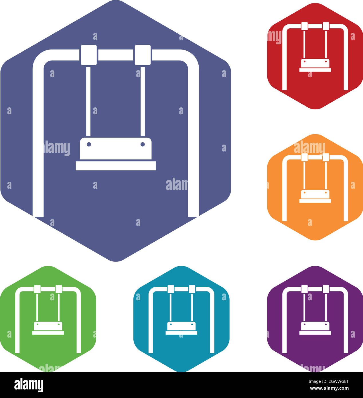 Swing icons set Stock Vector Image & Art - Alamy