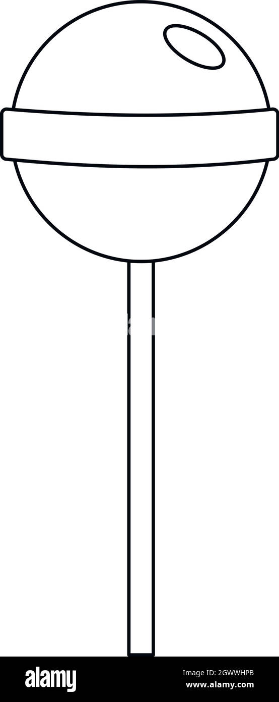 Tasty candy icon, outline style Stock Vector Image & Art - Alamy