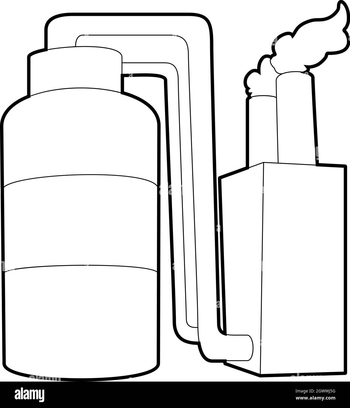 Industry pipe icon outline Stock Vector Images - Alamy