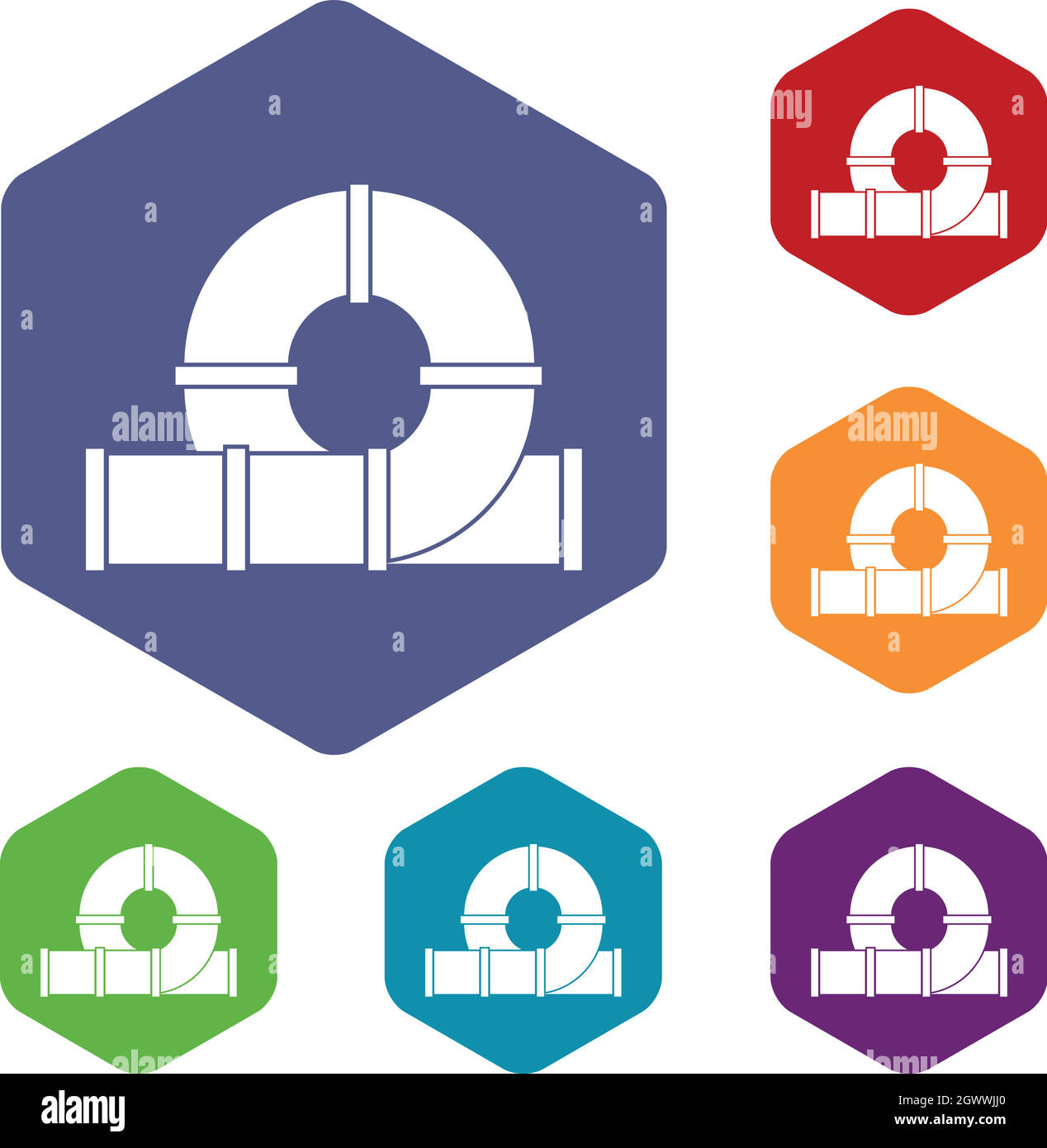 Playground slider water tube icons set Stock Vector Image & Art - Alamy