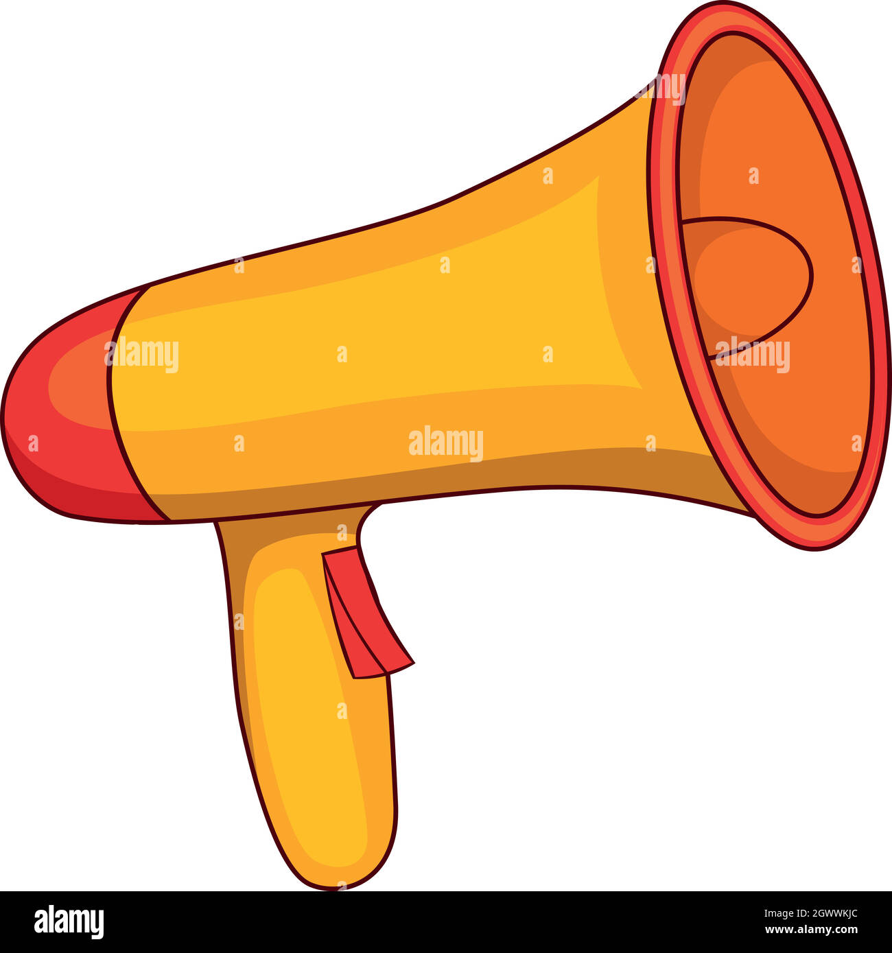 Megaphone icon cartoon style Cut Out Stock Images & Pictures - Alamy
