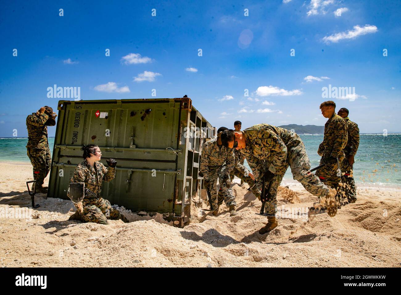 U.S. Marines with 3d Landing Support Battalion, Combat Logistics ...
