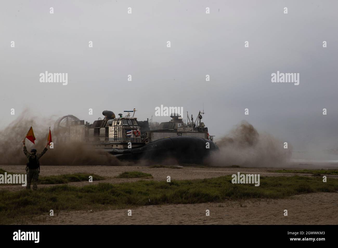 U.S. Marine Corps light armored vehicles with Special Marine Air-Ground ...