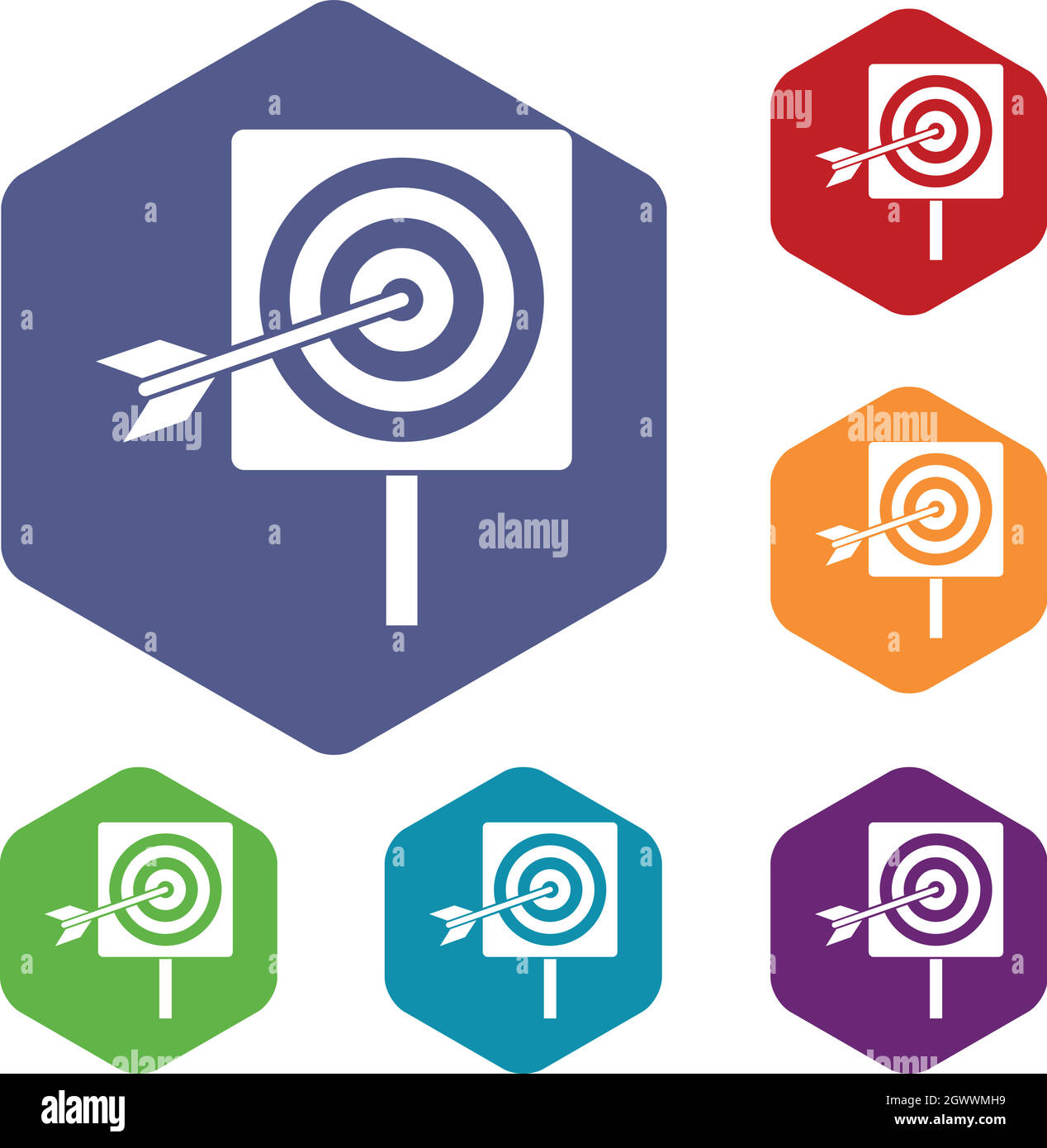Darts icons set Stock Vector Image & Art - Alamy