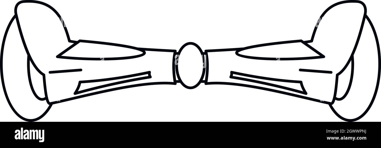 Hoverboard icon, outline style Stock Vector Image & Art - Alamy