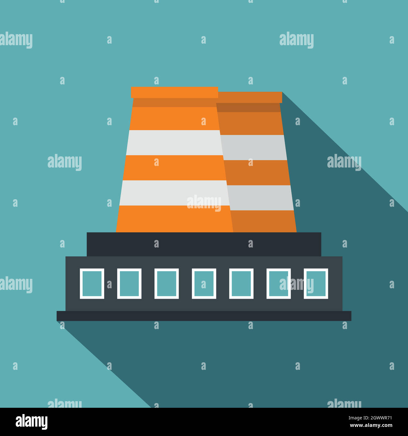 Industrial building icon, flat style Stock Vector Image & Art - Alamy Industrial building icon, flat style Stock Vector Image & Art - Alamy