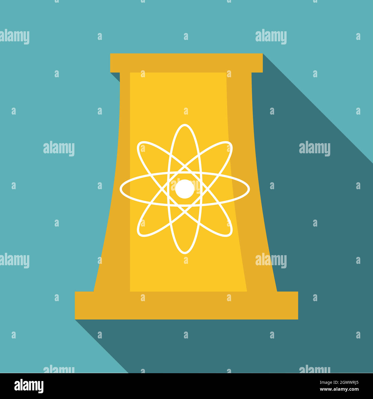 Cooling tower icon, flat style Stock Vector Image & Art - Alamy