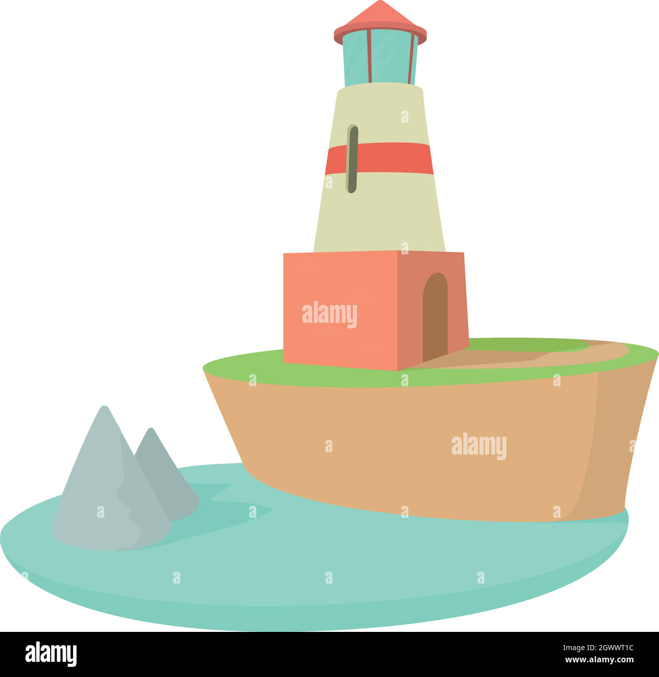 Lighthouse icon , cartoon style Stock Vector Image & Art - Alamy