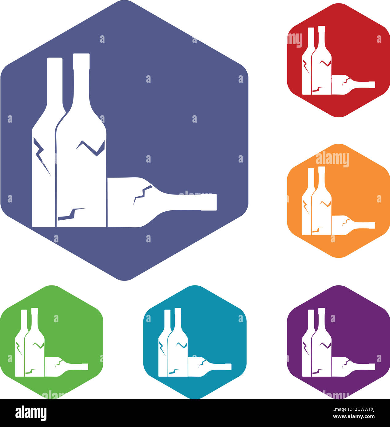 Bottles icons set Stock Vector Image & Art - Alamy