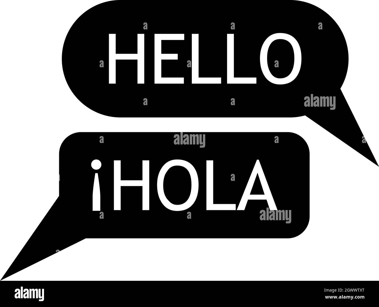 Speaking spanish icon, simple style Stock Vector Image & Art - Alamy