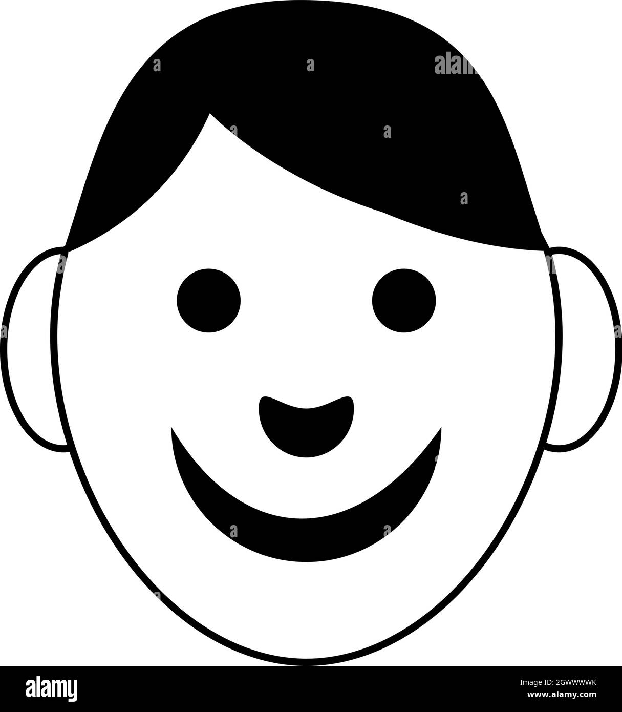 Boy icon, simple style Stock Vector Image & Art - Alamy