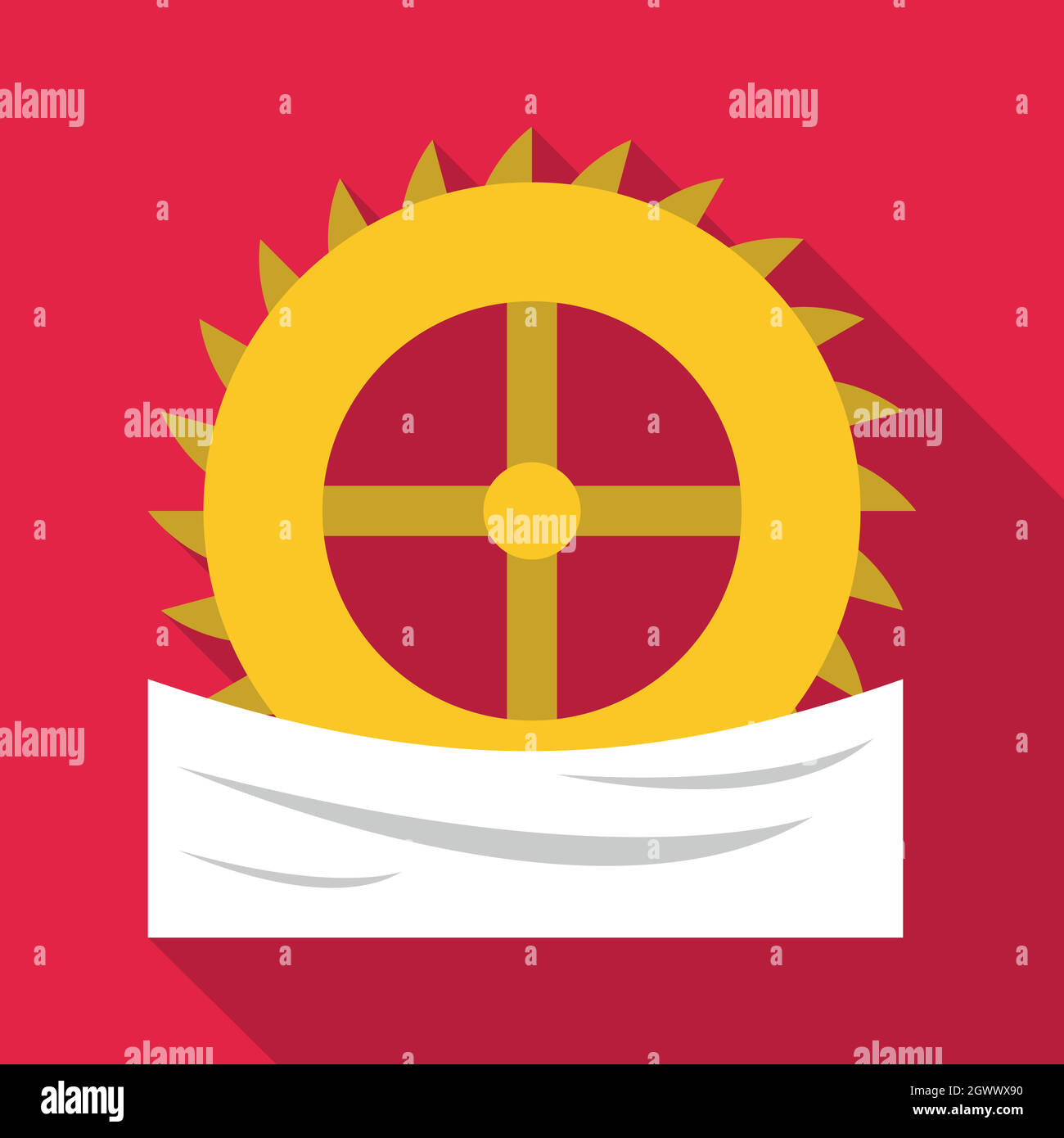 Power wheel icon, flat style Stock Vector Image & Art - Alamy