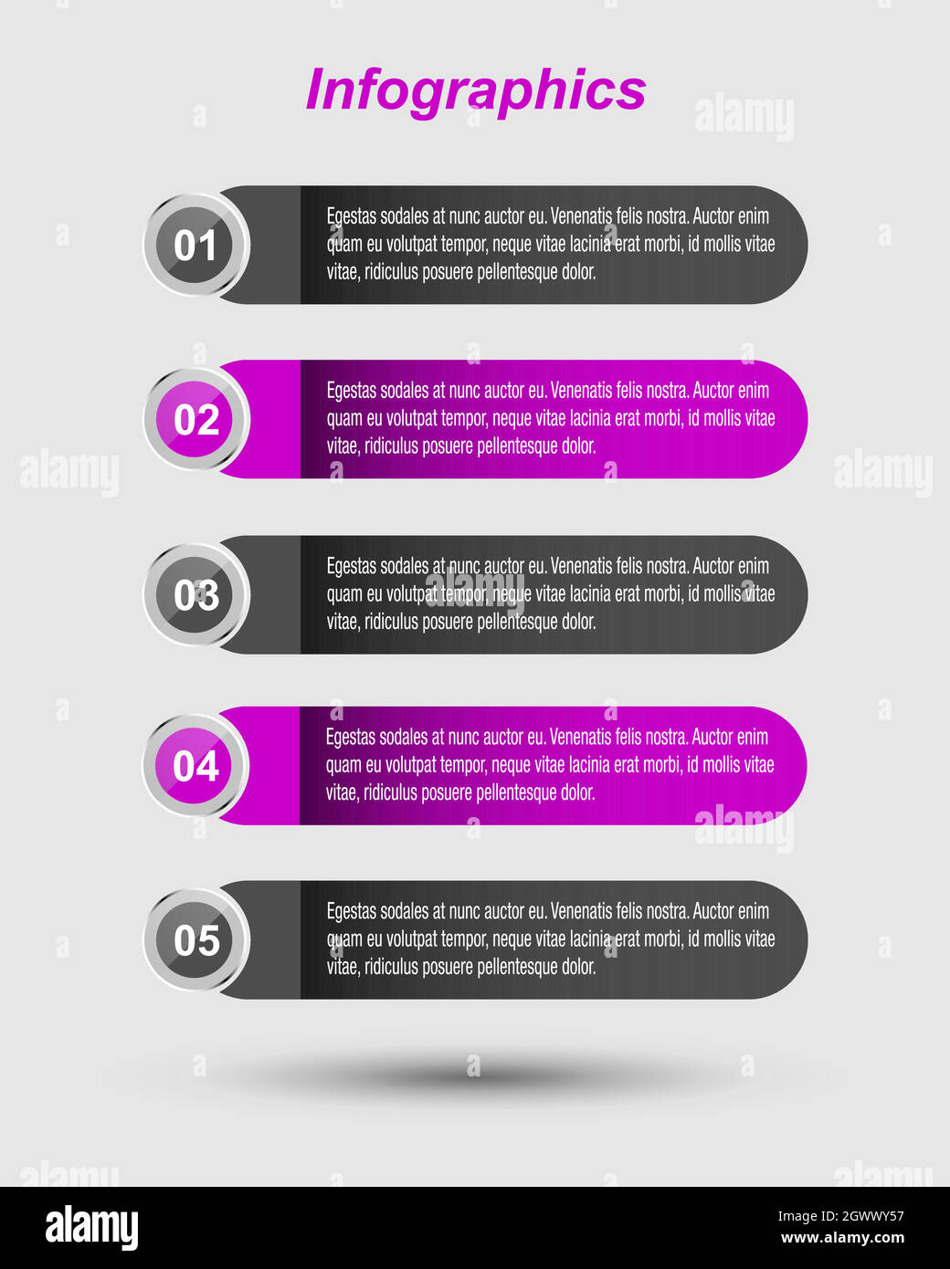 Infographic design template with paper tags Stock Vector Image & Art ...
