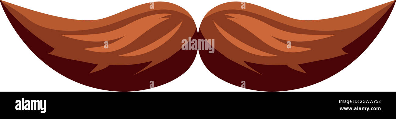 Thick mustache icon, cartoon style Stock Vector Image & Art - Alamy